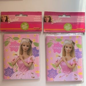 Barbie | Party Supplies | Barbie Invitation Cards4 Packs Of | Poshmark